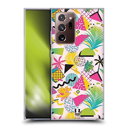 Head Case Designs Tropical Pink No Basic Abstract Soft Gel Case Compatible with Galaxy Note20 Ultra / 5G