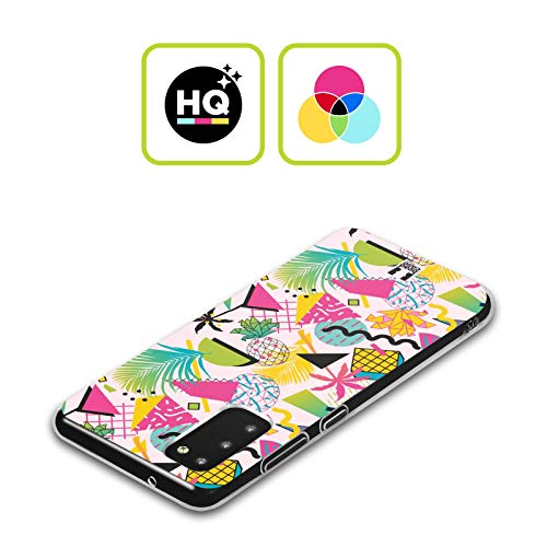 Head Case Designs Tropical Pink No Basic Abstract Soft Gel Case Compatible with Galaxy Note20 Ultra / 5G