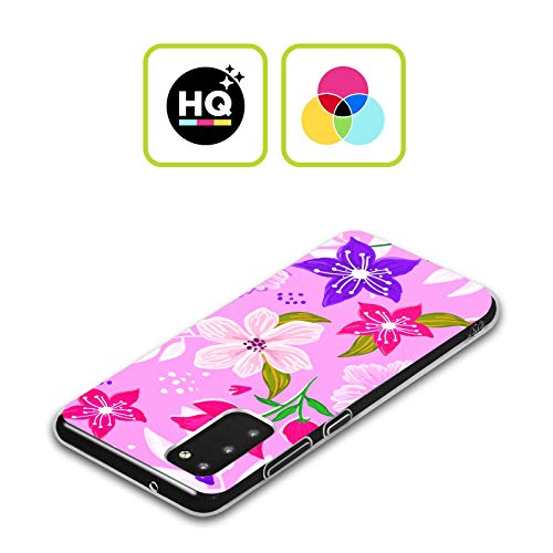 Head Case Designs Officially Licensed Haroulita Pink Flower Mix Soft Gel Case Compatible with Galaxy Note20 Ultra / 5G