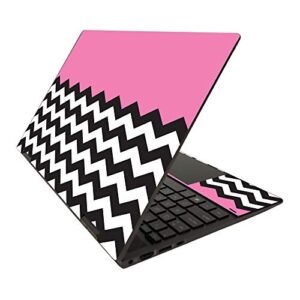 mightyskins skin for hp envy x360 15" (2020) - pink chevron | protective, durable, and unique vinyl decal wrap cover | easy to apply, remove, and change styles | made in the usa