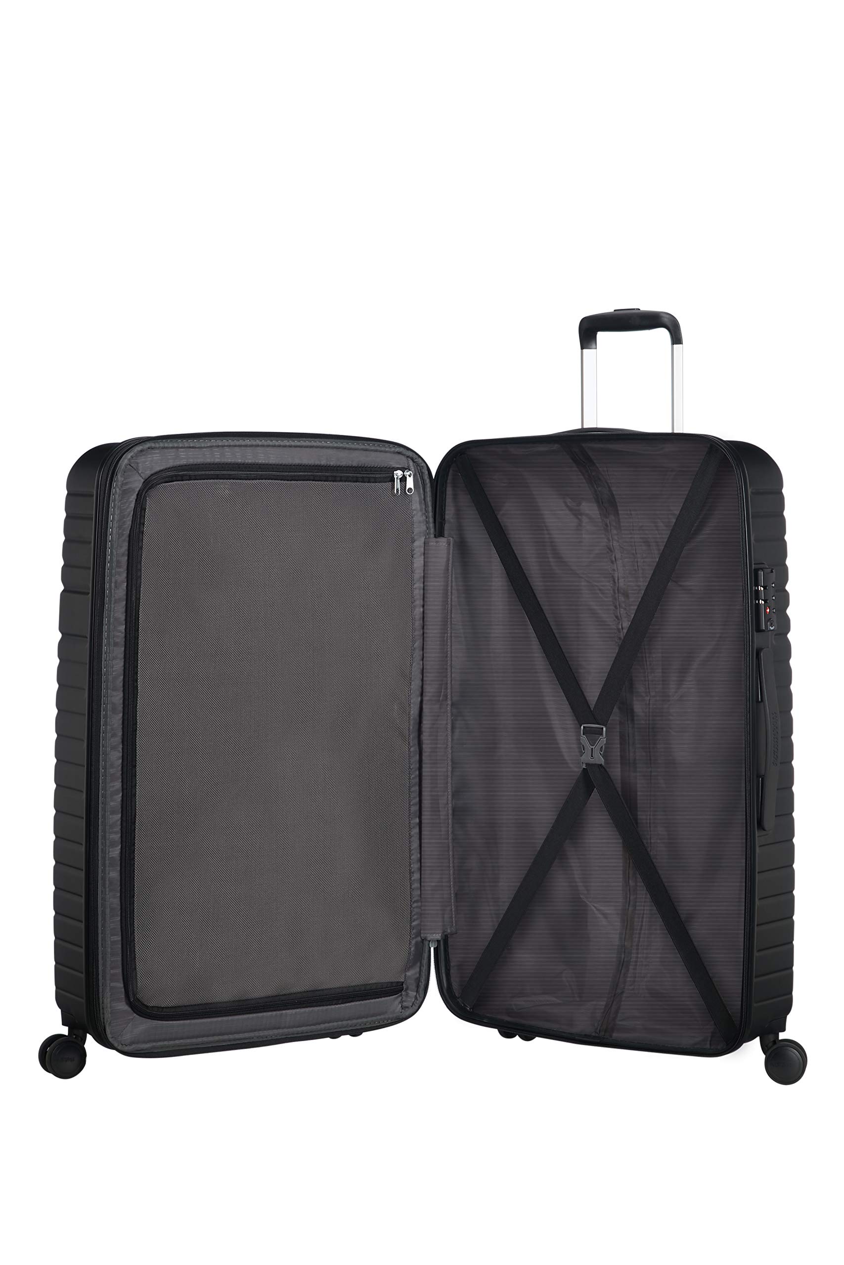 American Tourister Spinner 79 Expandable, Jet Black (Black), Large