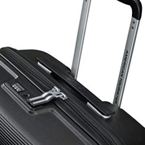 American Tourister Unisex_Adult Luggage Suitcase, Black (Vivid Black), M (66 cm-63 L)