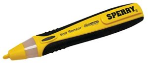 sperry instruments vd6504 non-contact voltage detector, 50-1000 v ac, black, 5 sensors