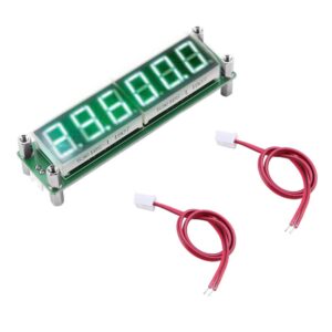 walfront frequency counter plj-6led-h led display digital frequency counter meter tester module 1mhz- 1000mhz measuring range high resistance(green font)