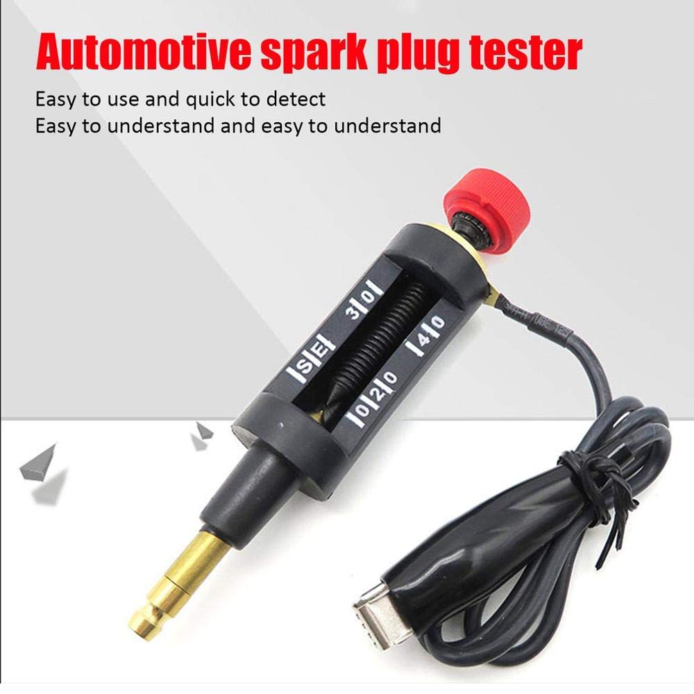 ihreesy Adjustable Spark Plug Tester,Coil Test Coil Diagnostic Tool High Energy Adjustable Coil-on Plug Spark Tester Current Tester Continuity Tester Non-Contact Repair Tool