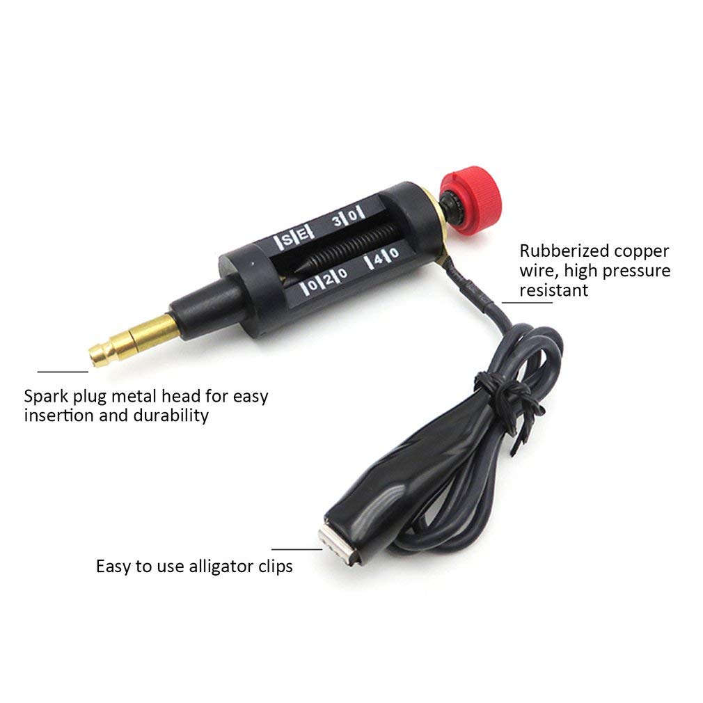 ihreesy Adjustable Spark Plug Tester,Coil Test Coil Diagnostic Tool High Energy Adjustable Coil-on Plug Spark Tester Current Tester Continuity Tester Non-Contact Repair Tool