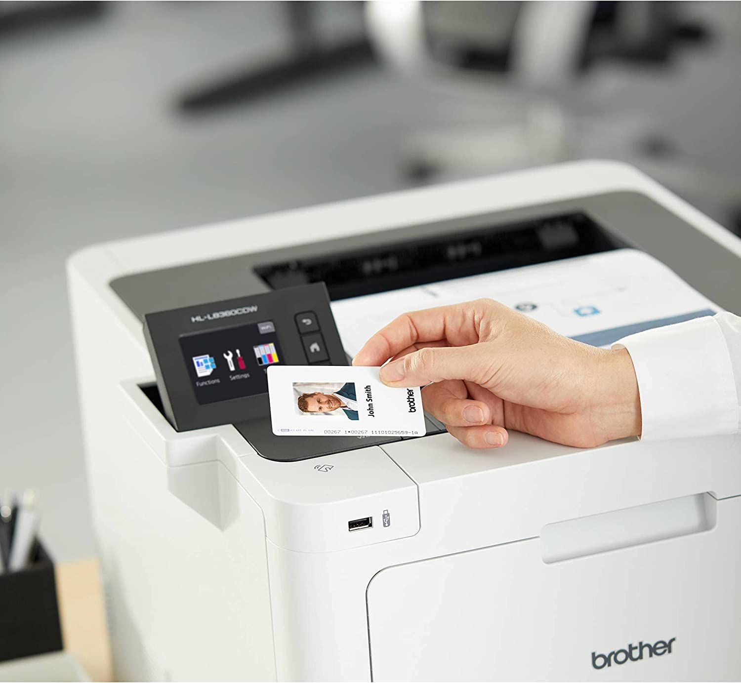 Brother HL-L8360CDW Wireless Single-Function Color Laser Printer - Print Only - USB, Ethernet, WiFi, NFC Connectivity, 2.7" Touchscreen LCD, 31 ppm, 600 x 2400 dpi, 1GB Memory, Auto Duplex Printing