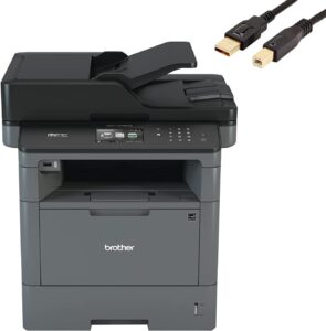 brother mfc-l5705dw all-in-one wireless monochrome laser printer, print copy scan fax, duplex (2-sided), ethernet, hi-speed usb 2.0, 42ppm, 1200x1200 dpi, 3.7" touch lcd, pcm