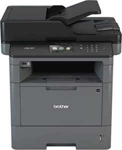 brother monochrome laser printer, multifunction printer and copier, dcp-l5500dn, flexible network connectivity, duplex printing, mobile printing & scanning, amazon dash replenishment ready (renewed)