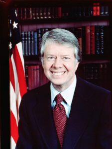 frame a patent jimmy carter photograph - historical artwork from 1977 - us president portrait - (5" x 7") - semi-gloss