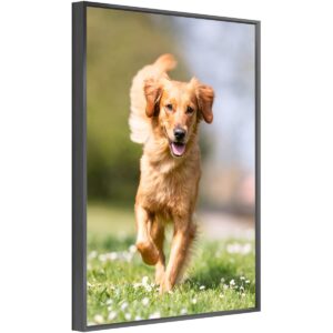 jenesaisquoi custom canvas prints with your photos, customized canvas prints personalized pictures gifts for bedroom, living room, wedding baby pet family (black aluminum framed, 12x16)