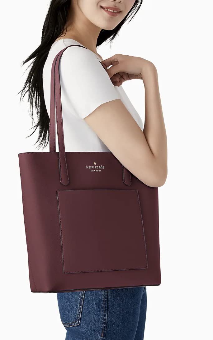 Kate Spade New York Daily Leather Tote (Deep Berry)