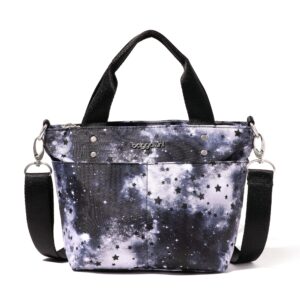 baggallini women's mini carryall tote, night sky, one size