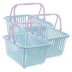 3pcs storage basket beach basket plastic baskets for classroom plastic toy bin grocery basket garden basket garden harvest basket small plastic baskets mini plastic baskets