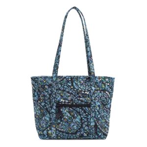 vera bradley women's cotton small vera tote bag, dreamer paisley - recycled cotton, one size