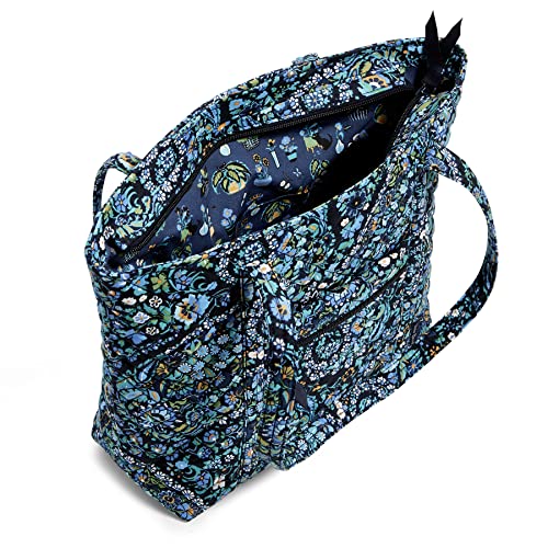 Vera Bradley Women's Cotton Small Vera Tote Bag, Dreamer Paisley - Recycled Cotton, One Size