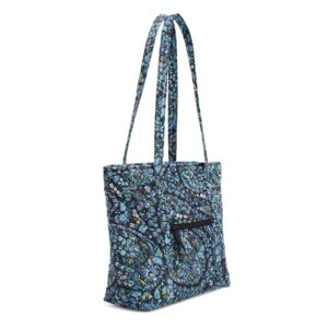 Vera Bradley Women's Cotton Small Vera Tote Bag, Dreamer Paisley - Recycled Cotton, One Size