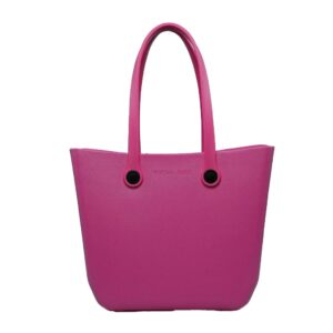 jen & co. v2022-bry vira waterproof sandproof eva rubber utility versa tote bag, berry