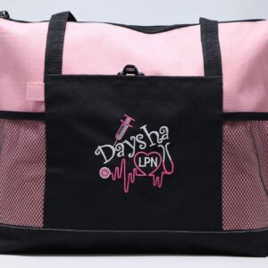 Nurse, RN, LPN, CNA, Medical Personnel Personalized Embroidered Tote Bag