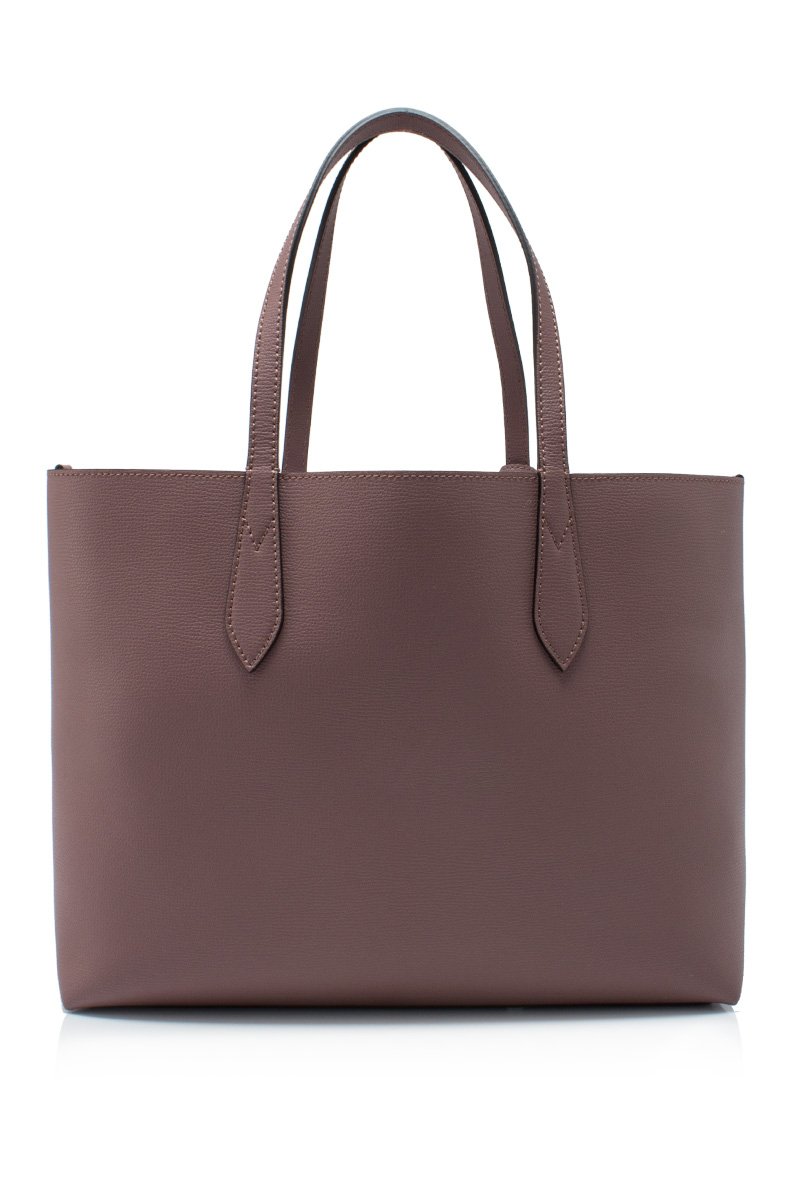 Burberry Medium Reversible Leather Tote- Light Elderberry