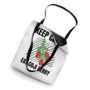 Keep Calm Eat Goji Berry Vintage Grunge Goji Berry Lover Tote Bag