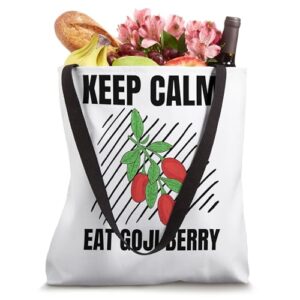 Keep Calm Eat Goji Berry Vintage Grunge Goji Berry Lover Tote Bag