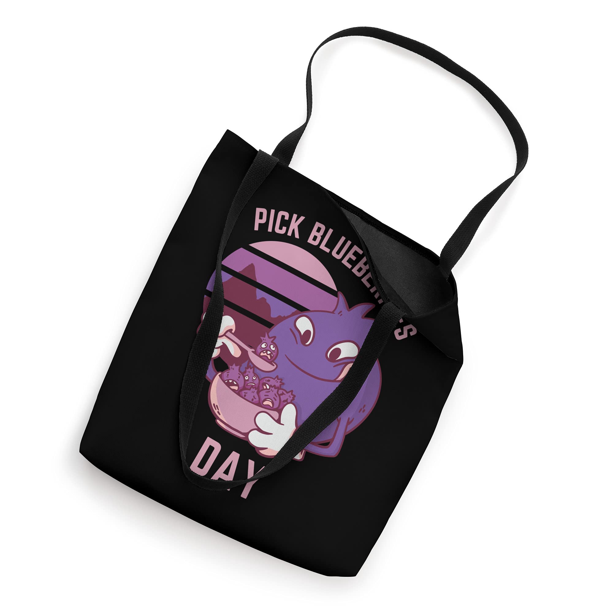 Pick Blueberries Day July 10th Funny Cute Berry Picking Tote Bag