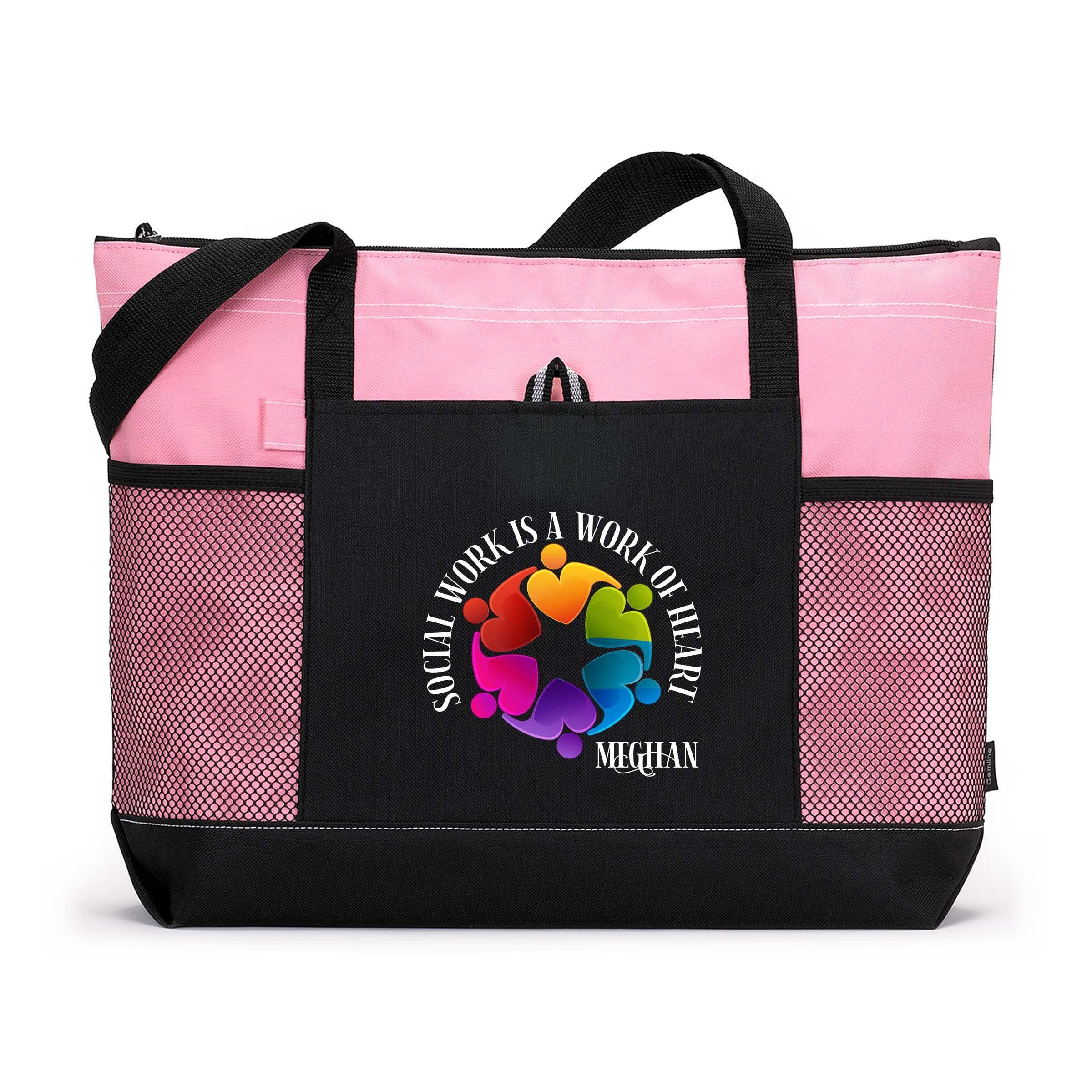 Social Work is a Work of Heart Personalized Tote Bag, Counselor, Social Worker Appreciation