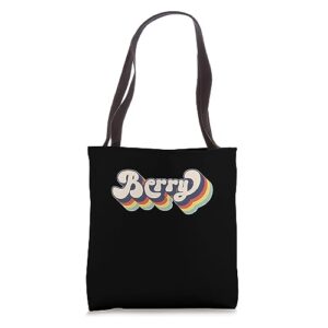 berry family name personalized surname berry tote bag