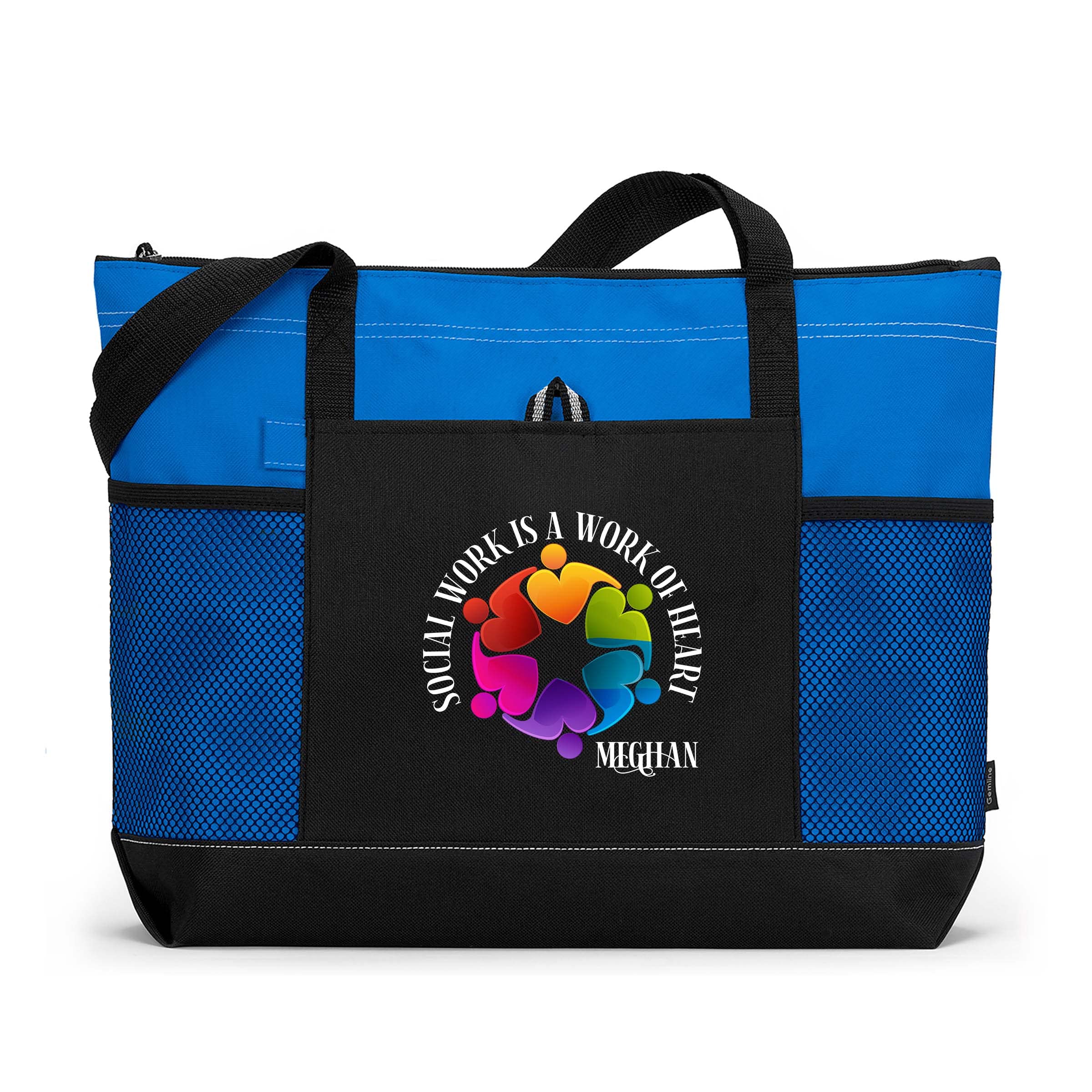 Social Work is a Work of Heart Personalized Tote Bag, Counselor, Social Worker Appreciation