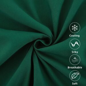 Overket Queen Sheet Set Ultra Soft Queen Bed Sheets 1800 Series Luxury Cooling Sheets-100% Microfiber-Breathable-Wrinkle Free - Queen Size Green-4PC