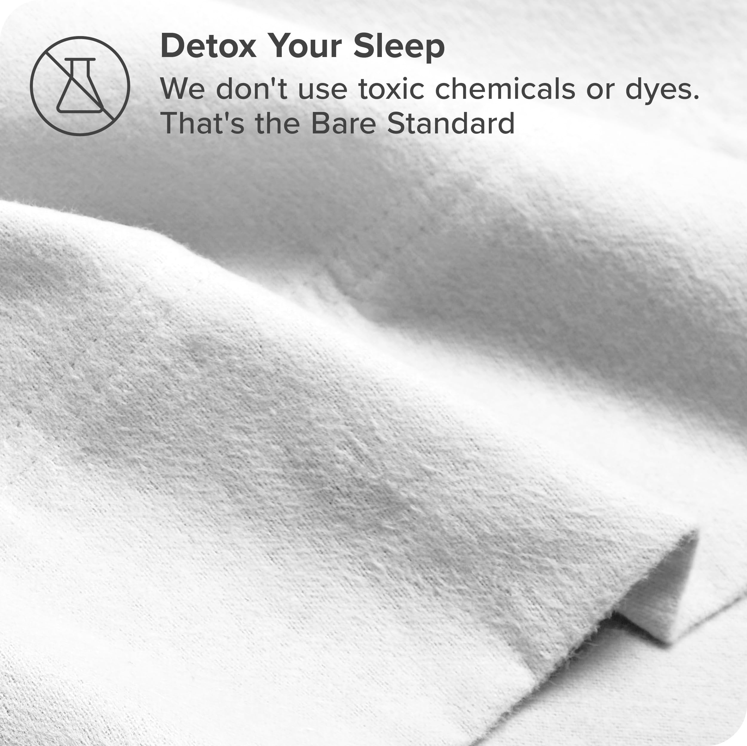 Bare Home Organic Cotton Flannel Sheet Set - King Size - 100% Cotton - Double Brushed for Extra Softness & Comfort - Warm, Cozy, and Durable - Breathable - Bed Sheets (King, White)