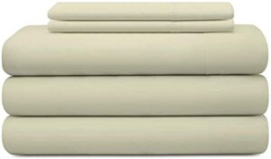 split king sheet sets for adjustable beds deep pocket, twin xl fitted sheet sets for adjustable bed split king 100% extra long staple cotton deep pocket sheets 10-18 inches ivory solid