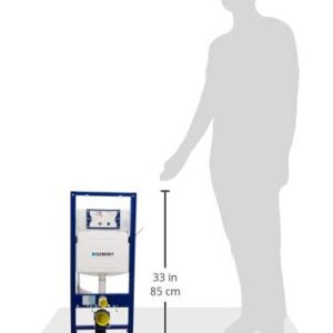 Geberit 111.335.00.5 DuoFix In-Wall System with Sigma Concealed Tank for 2x6 Wall Construction, Plastic, White