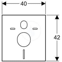 Geberit – WC support frame suspended-WC and sound insulation for bidet