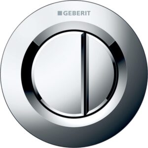 geberit 116.043.21.1 01, recessed, remote control for dual flush pneumatic button, for sigma 8 cm, bright chrome