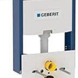 Geberit Kombiflex 110010001 Wall Mounted Toilet Element 98 cm (with Omega Cistern 12 cm, 2 Flush, Adjustable Mounting Depth) White