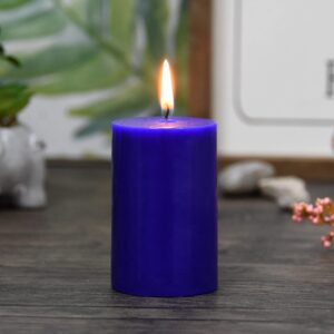 Jeco “2” Diameter by 3” Blue Pillar Candle,CPZ-2306