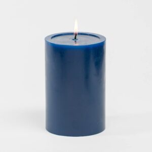 richland 4"x6" navy blue pillar candle