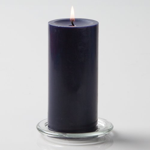 Richland® 3" X 6" Hand Poured Navy Blue Pillar Candle Set of 24