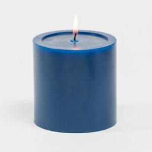 richland 4" x 4" navy blue pillar candles set of 6