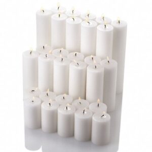 Richland® Pillar Candles White Set of 30