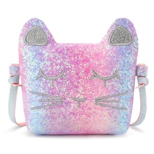 mibasies kids cat purse for little girls toddlers wallet crossbody bag