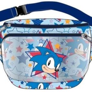 Sonic Boys Fanny Bag Belt Bag Kids Phone Pouch Waist Bag With Dual Zipper Pockets