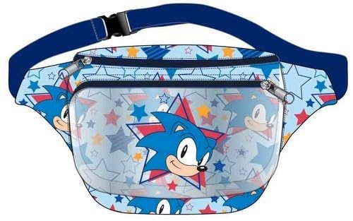 Sonic Boys Fanny Bag Belt Bag Kids Phone Pouch Waist Bag With Dual Zipper Pockets