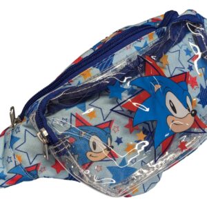 Sonic Boys Fanny Bag Belt Bag Kids Phone Pouch Waist Bag With Dual Zipper Pockets