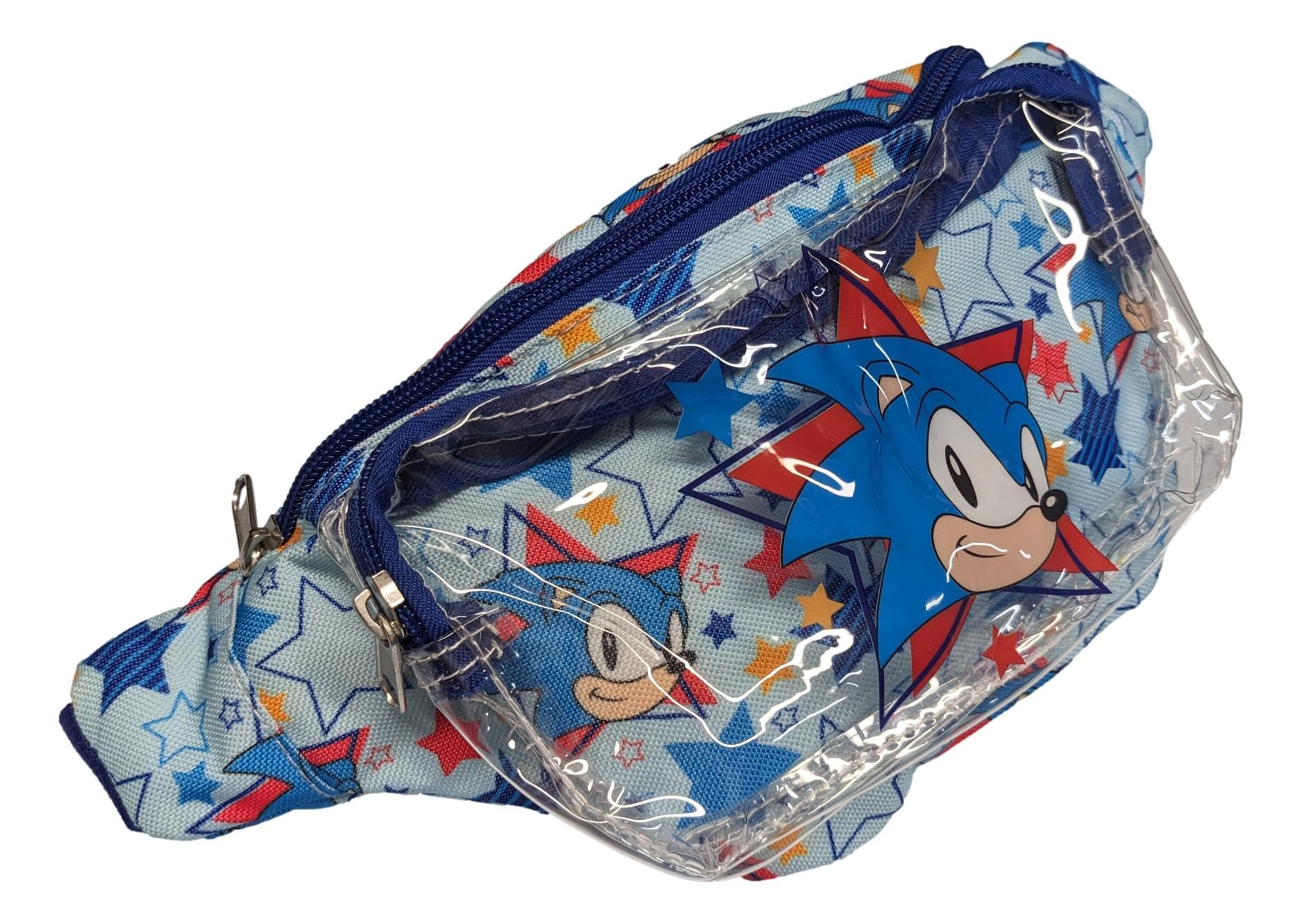 Sonic Boys Fanny Bag Belt Bag Kids Phone Pouch Waist Bag With Dual Zipper Pockets