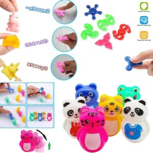 60 Pcs Party Favors for Kids, Pop Fidget Toys, Treasure Box Toys, Classroom Prizes, Pinata Filler, Goodie Bag Stuffers, Treasure Chest, Prize Box Toys for Boys Girls