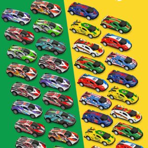 Vileafy 34 Cool Party Favors for Kids Goodie Bags Stuffers- Metal Pull Back Race Cars 3" for Kids Birthday Party Favors, and Carnival Prize for Toddlers 3-5 Years Old