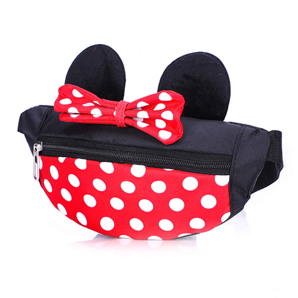 Cute Little Girls Fanny Pack for Travel Disney Belt Bag Small Children Kids Waist Bag Toddler Baby Minnie Mickey Mouse Fanny Pack